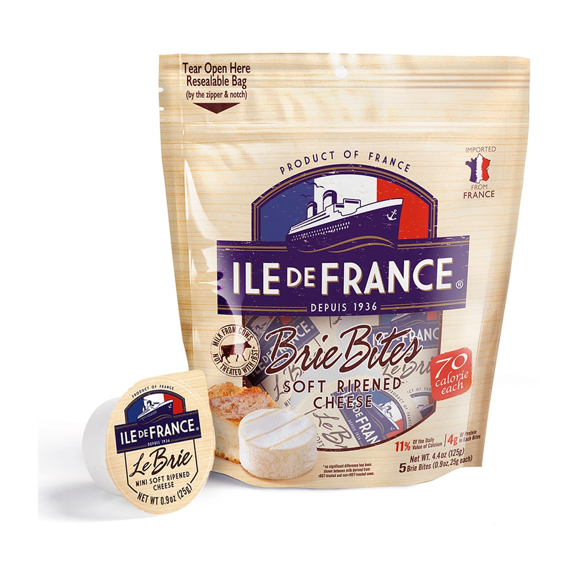 Ile de France Brie Bites 4.4 oz — Cheese Lover Shop